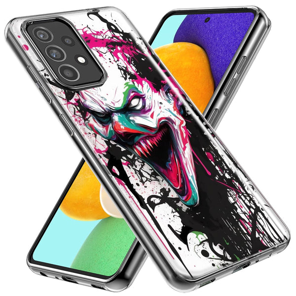Evil Joker Face Painting Graffiti Design Samsung Galaxy A54 Case ...