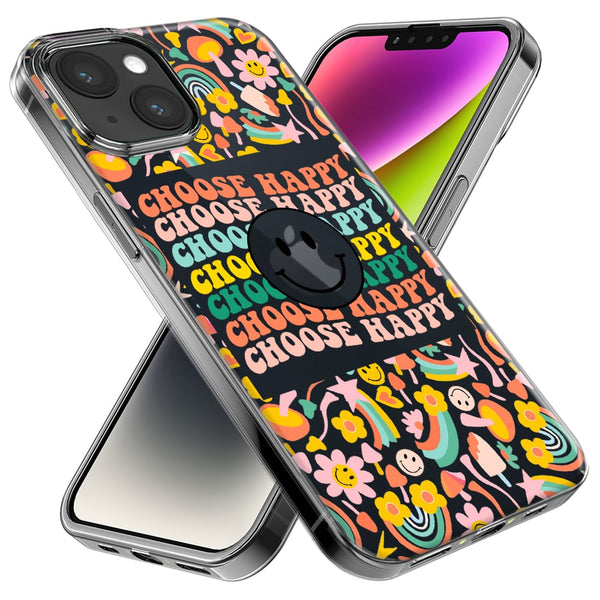 Choose Happy Smiley Face Retro Vintage Groovy 70s Style Design iPhone ...