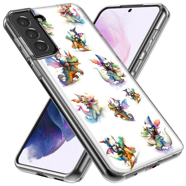 Cute Fairy Cartoon Gnomes Dragons Monsters Design Samsung Galaxy S21FE ...
